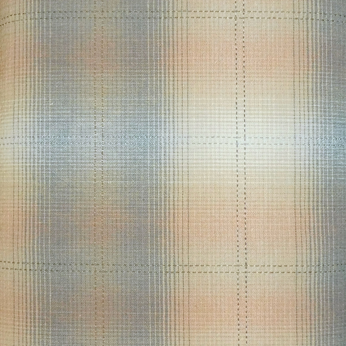 Japanese Yarn Dye - Blush and Blue Large Stitched Etchy Plaid ...