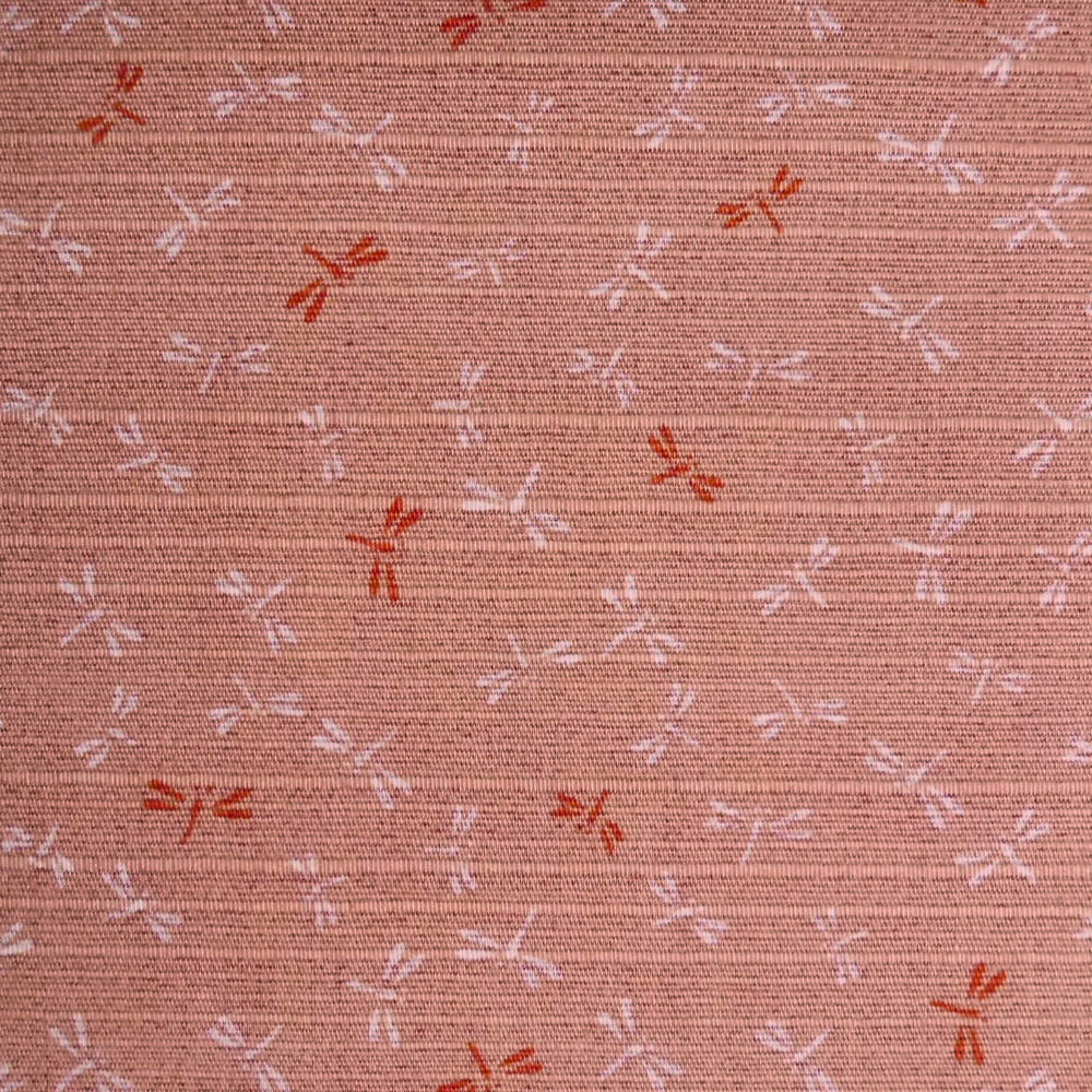 Japanese Dobby Cloth - Pink Reversible Dragonfly/Red Pebble – Kallisti ...